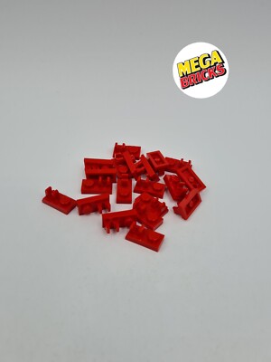 LEGO LOT 20 X PLATE 1X2 W VERTICAL GRIP ROUGE REF 44861 / 6347308 *NEUF ...