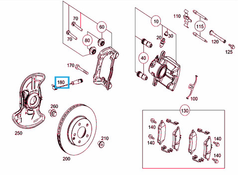 New Genuine MERCEDES BENZ Brake Pad Wear Sensor A2115401717 OEM | eBay