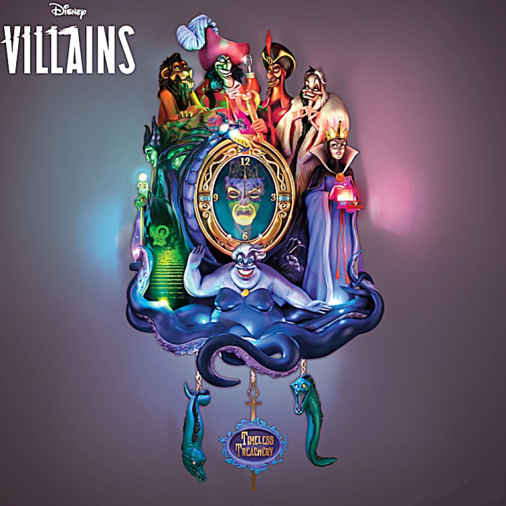 Bradford Exchange Disney Classic Villains Timeless Treachery Musical ...