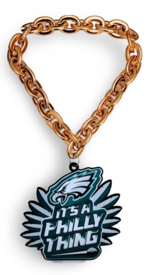 Philadelphia Eagles Big Chain "IT'S A PHILLY THING" Big Logo Necklace ...