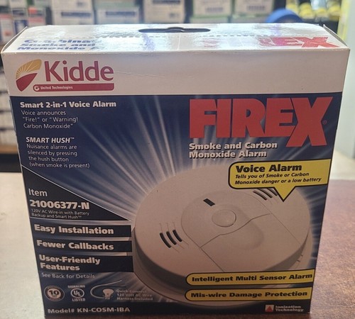 Kidde 21006377 Hardwired Combination Carbon Monoxide & Smoke Alarm KN ...