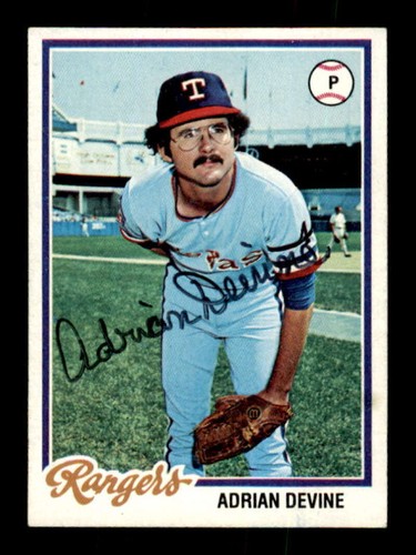 1978 Topps #92 Adrian Devine AUTOGRAPHED!!! Rangers 235382 | eBay