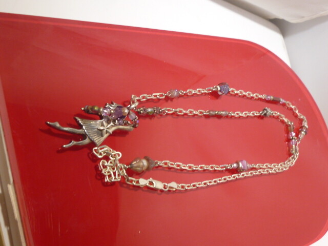 ROBERT SHIELDS DESIGN ANGLE MULTI BEADS STERLING SILVER NECKLACE | eBay