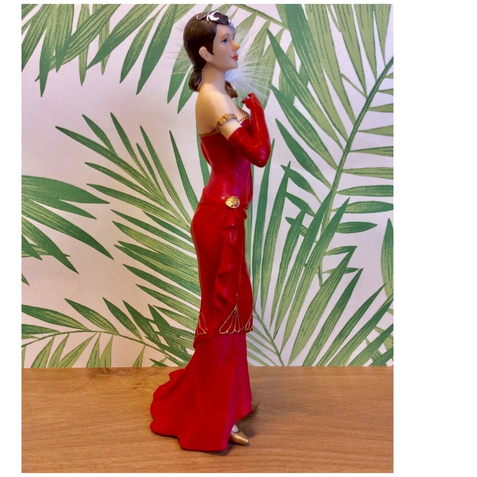 Charleston Red and Pink Lillian Lady Figurine Ornament Figurine WB58302 ...