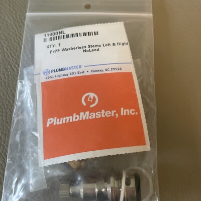 PlumbMaster PrPF washerless Stems Left And Right NoLead 11400NL | eBay