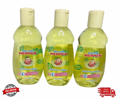 3 COLONIA MENNEN Fresh Fragrance Baby Magic Cologne Para Bebes 200 mL ...