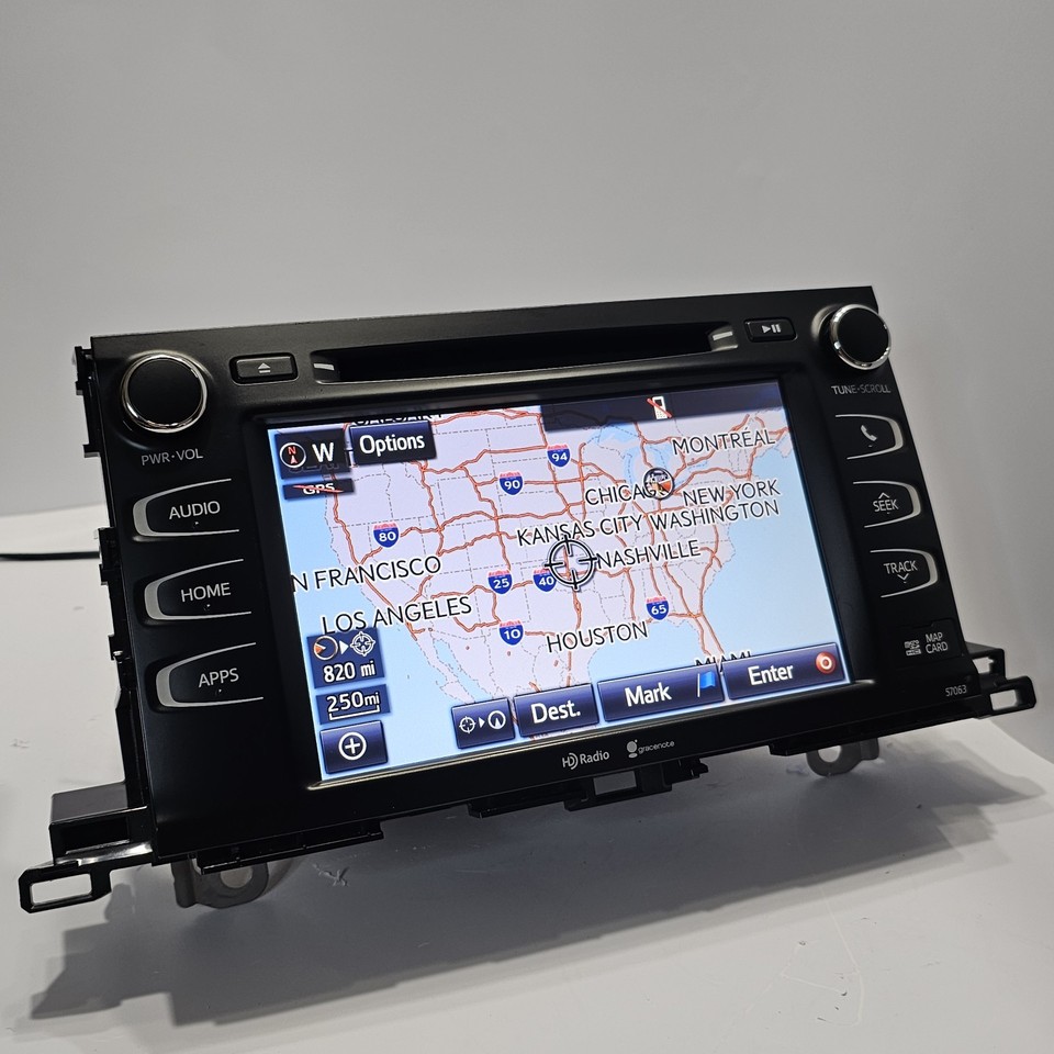 14-19 TOYOTA Highlander GPS NAVIGATION RADIO Touchscreen Entune 86100 ...