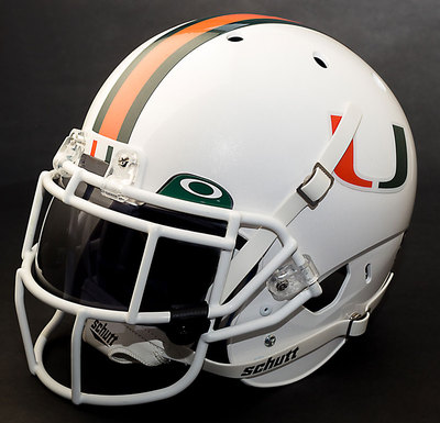 MIAMI HURRICANES Football Helmet | eBay