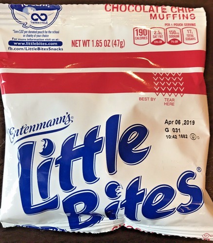 SHIFT ERROR LITTLE BITES CHOCOLATE CHIPS MUFFINS! MISCUT PACKAGE, UPC ...