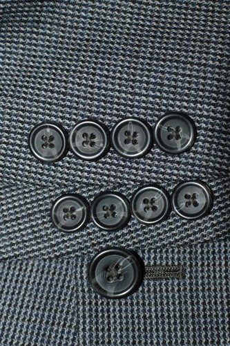 CHAPS Replacement Buttons Set of 10 Gray Plastic 4-Hole Blazer Sport ...