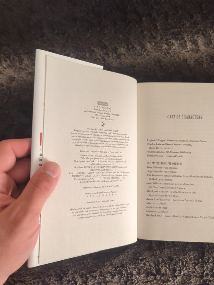 The Gray Ghost by Robin Burcell & Clive Cussler (2018, Hardcover ...