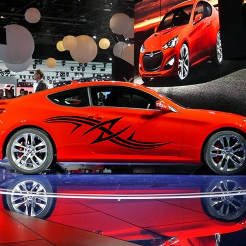 Car Decals Hook Stripe Racing 74'' for COUPE Genesis Vinyl Motor ...