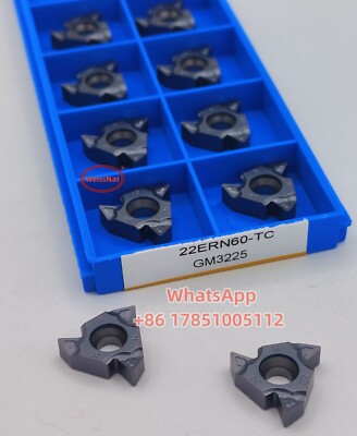 WeissNat 22ERN55-TC GM3225 Carbide Inserts 10pcs 22ER N60 External ...