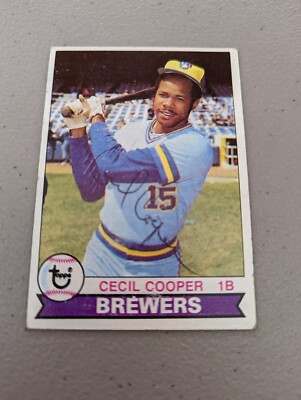 1979 Topps Baseball #325 Cecil Cooper Autograph Brewers | eBay