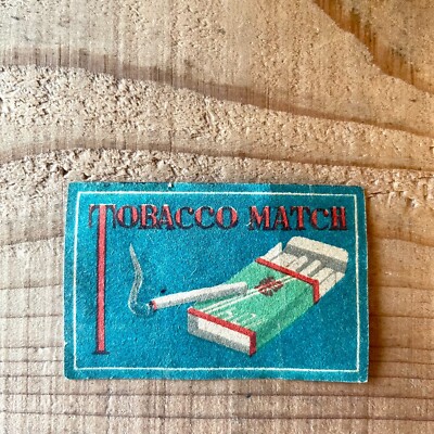 Antique Old matchbox label tobacco cigarette matchbook cover Japan ...