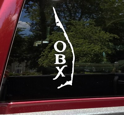 Outer Banks OBX Map Vinyl Decal V2 | Duck Corolla Hatteras NC | Die Cut ...