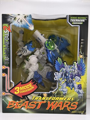 TRANSFORMERS BEAST WARS HEROIC MAXIMAL 'TIGERHAWK' TRANSMETALS 2 1999 ...