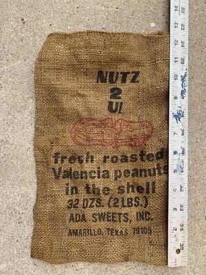 Vintage NUTZ 2 U Burlap ( 2 LB. Bag ) | eBay