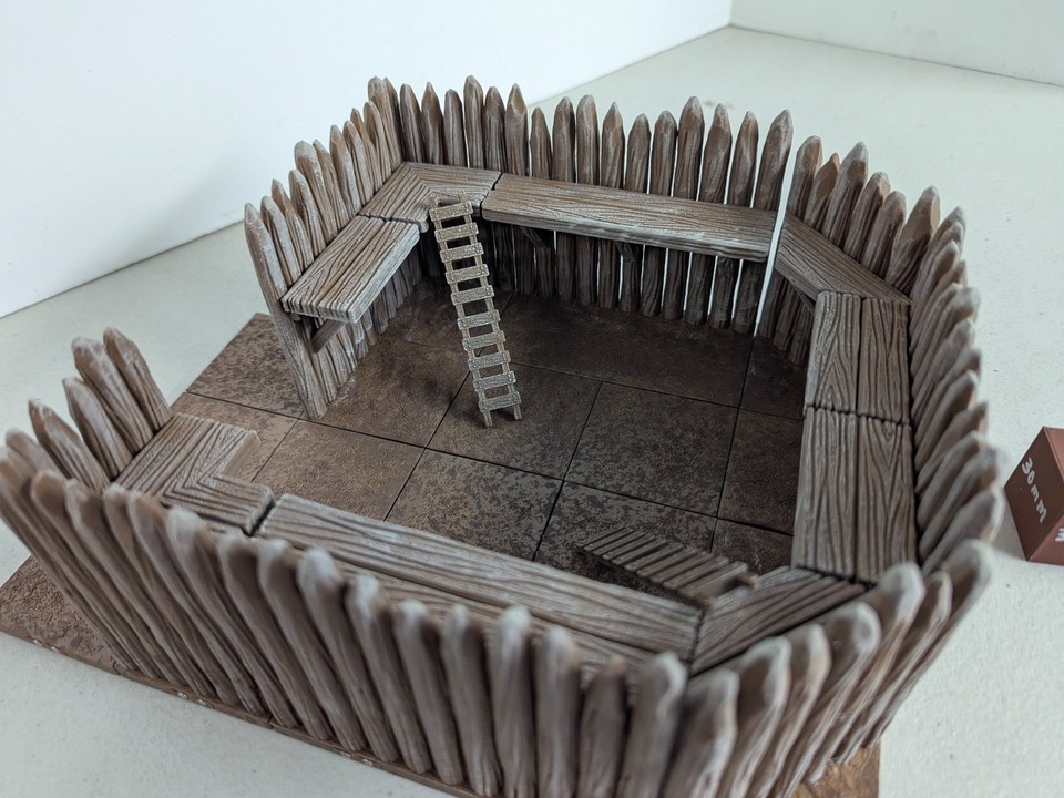 Palisade Fort [156] - Magnetic Painted Terrain Tiles | eBay