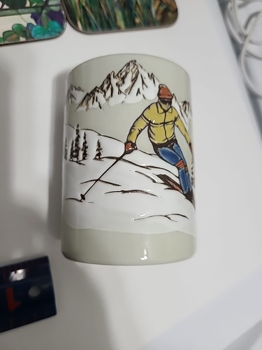 Vintage Otagiri 70's SKI THE MOUNTAIN SLOPE MUG. SKI MUG. SKI Art Deco ...