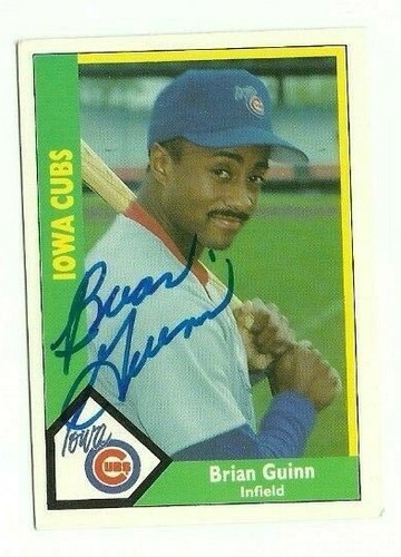 Brian Guinn 1990 CMC Iowa Cubs autographed auto signed card | eBay