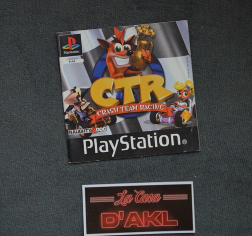 ₪PAS DE JEU₪ Notice seule pour Playstation 1 PS1 - CTR Crash Team Racing | eBay