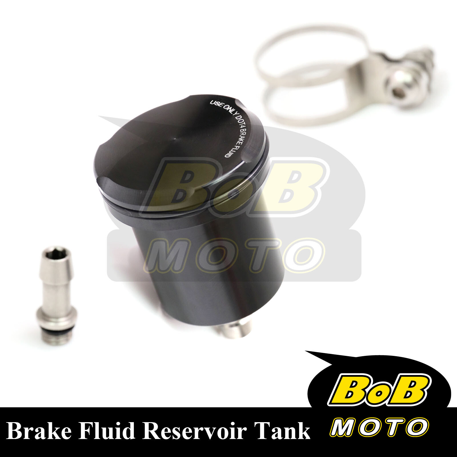 For Yamaha YZF R6 2013-2018 Black Racing CNC Rear Brake Fluid Reservoir ...