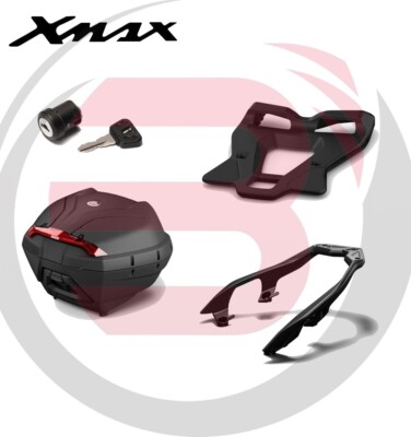 Trunk Kit 34L + Pistra + Rear Luggage Rack + Lock Set X Max 300 | eBay