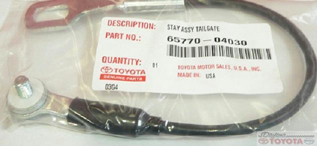 OEM TOYOTA Tacoma Tail Gate Stay Cable 65770-04030/DP030 | 6577004030 ...
