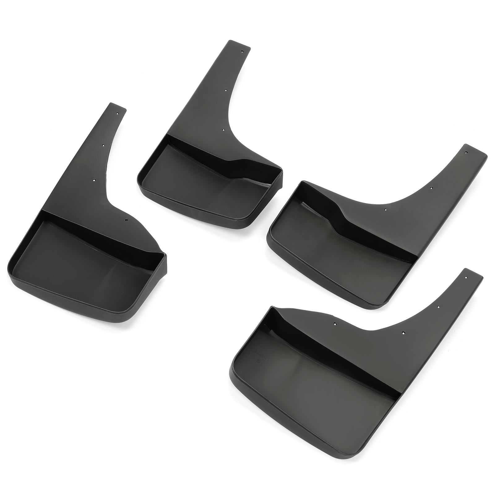 For 14-19 GMC Sierra 22894860 Front & Rear Black Grain Molded Splash ...