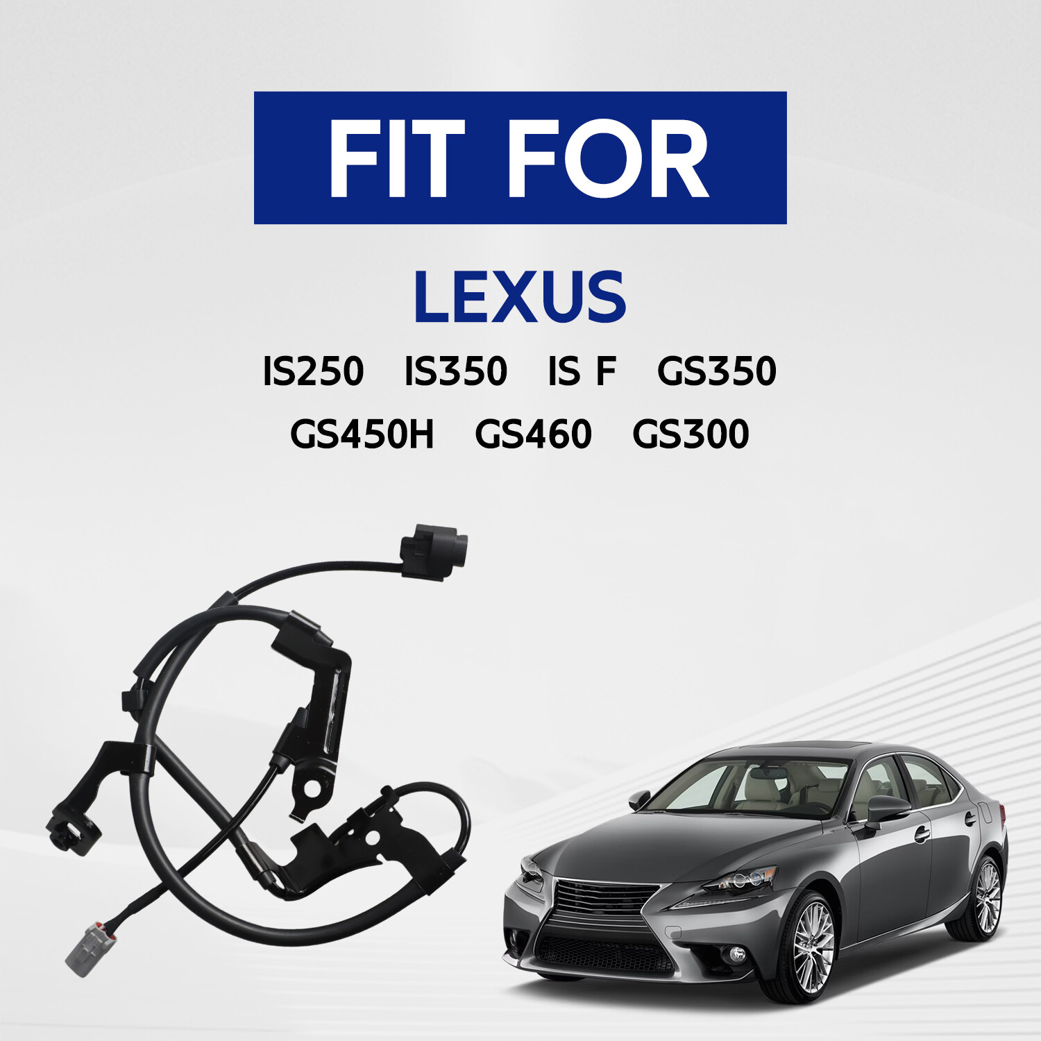 Passenger Side ABS Speed Sensor Wire Fit for Lexus GS350 IS250 IS350 ...