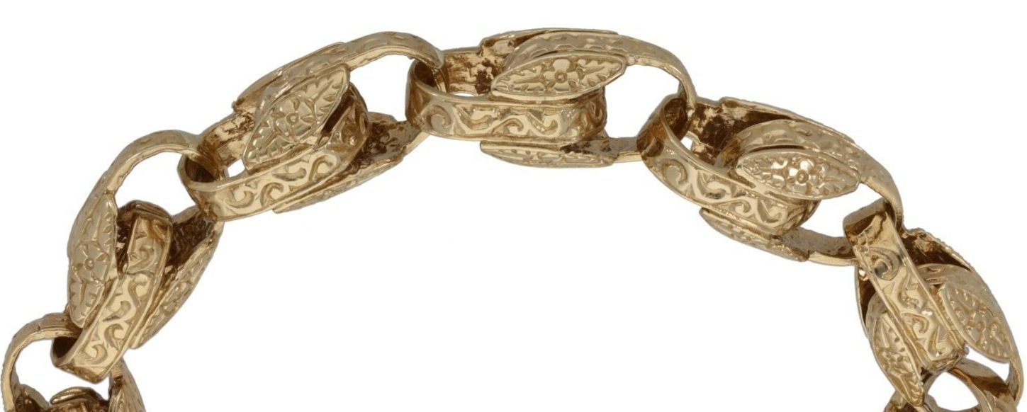 9ct Gold Bracelet 44.96g Tulip Plain 18.5cm - Fully Hallmarked | eBay UK