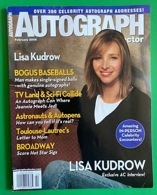AUTOGRAPH COLLECTORS-FRIENDS STAR-LISA KUDROW INTERVIEW-FEB 2006 ...