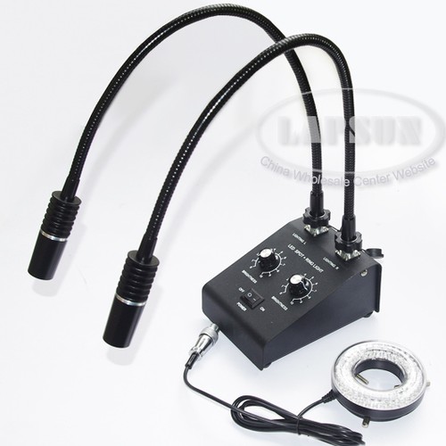 6W Dual LED Gooseneck + 80-LED Ring Lights Illuminator Digital ...