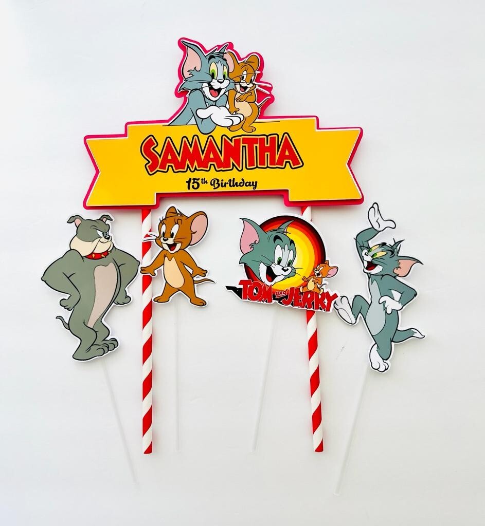 Personalized Tom and Jerry Cake Topper | eBay
