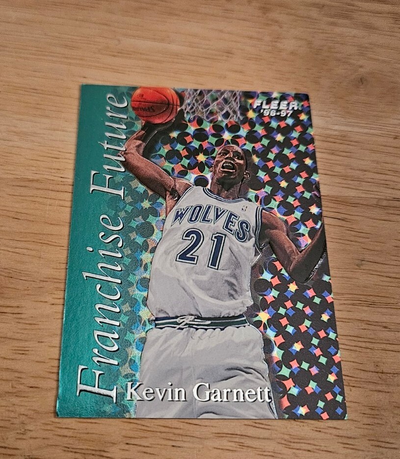 1996-97 Fleer Franchise Futures Kevin Garnett #1 Minnesota Timberwolves ...
