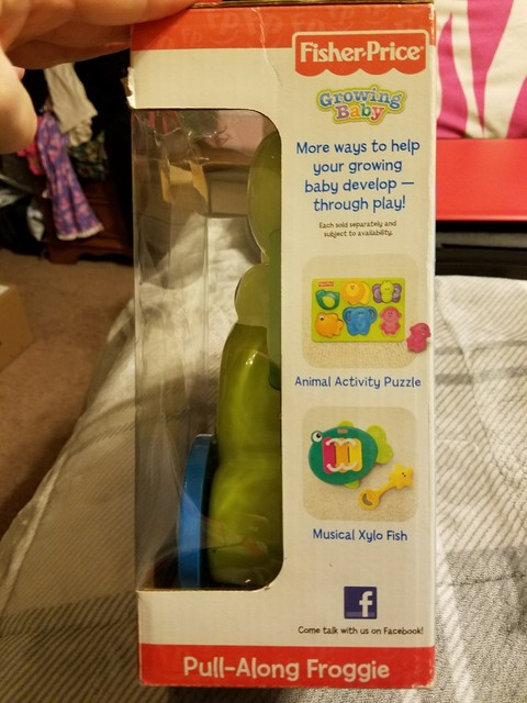 Fisher Growing Baby Pull Along Froggie 12m for sale online | eBay