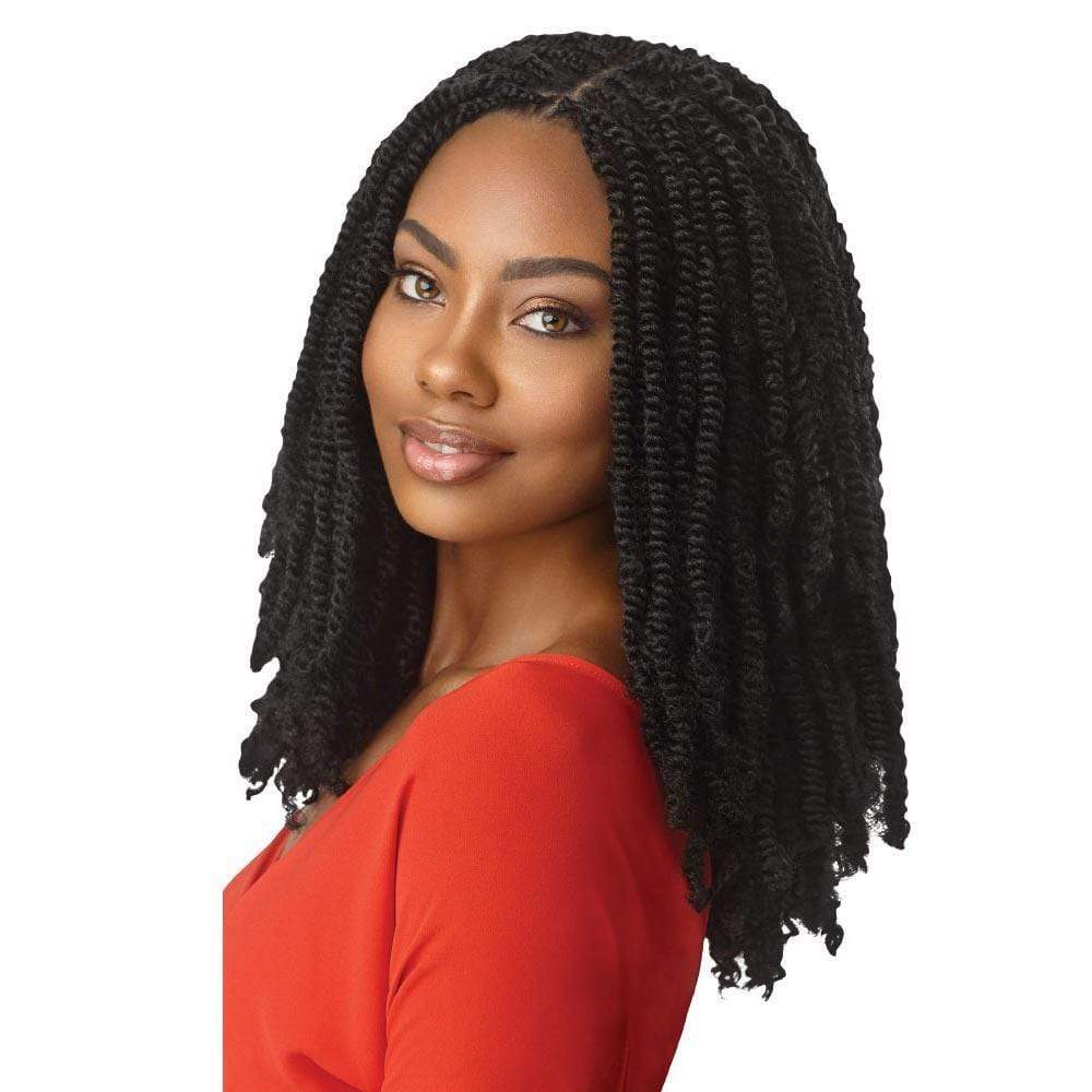 OUTRE X-PRESSION SYNTHETIC BRAID - 3X SPRINGY AFRO TWIST 24" COLOR 2T1B ...