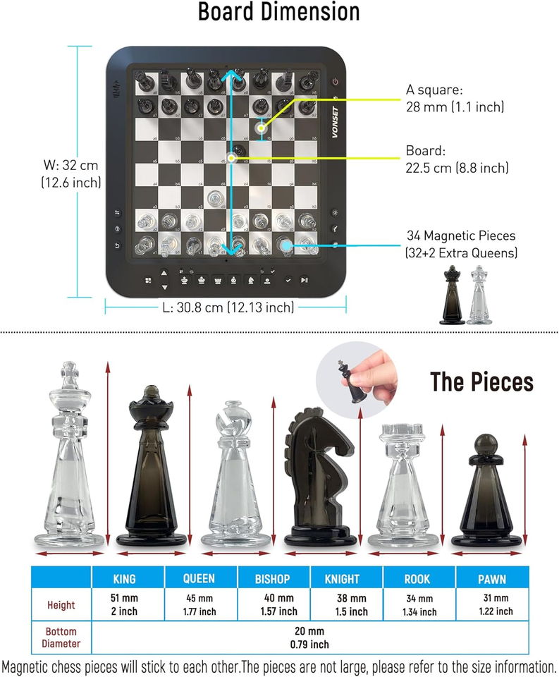 P6 Electronic Chess, Computer Chess Board, Electronic Chess Board Chess ...