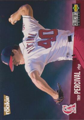 1996 Collector's Choice Troy Percival All Rookie #72 Angels Baseball ...