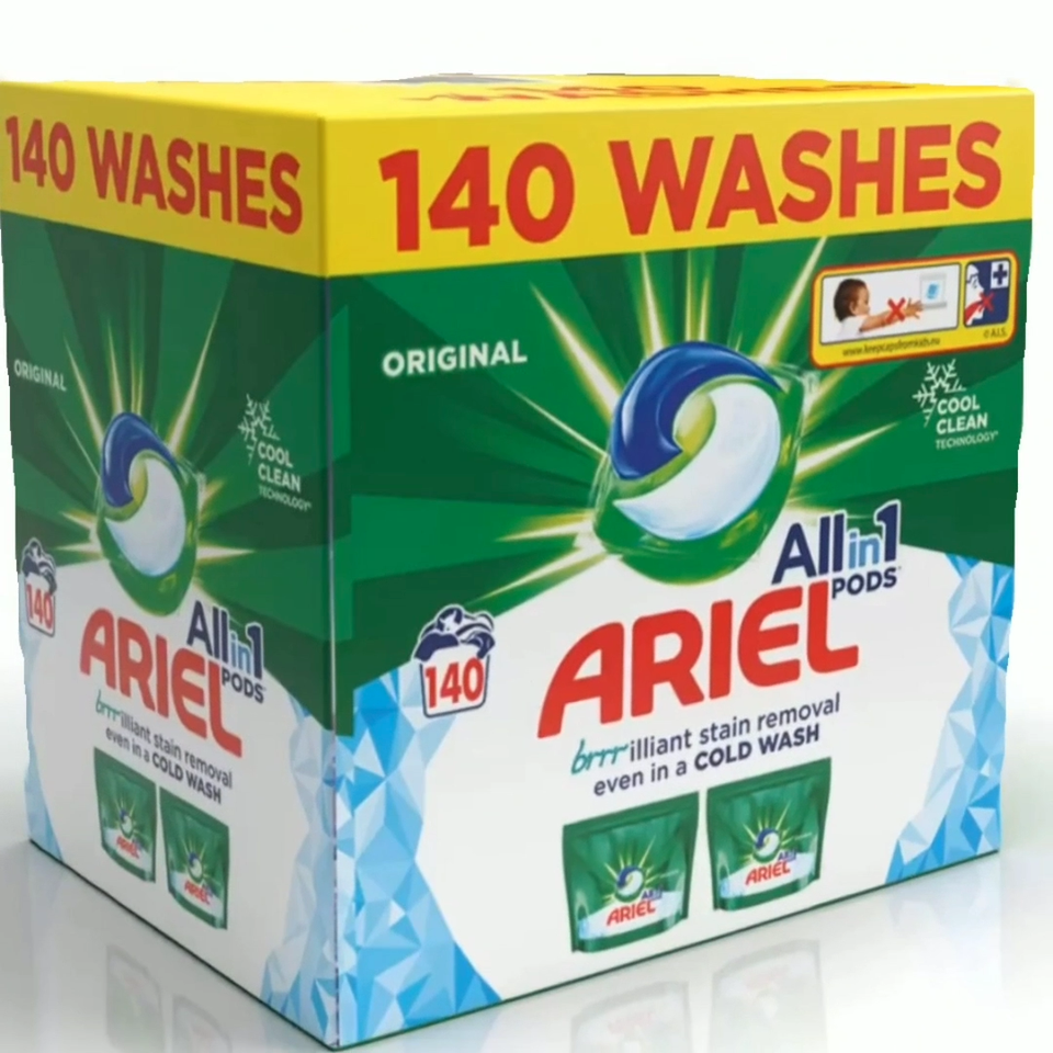 Ariel All in1 Original Colour Pods Detergent Cleaning Washing Capsule ...