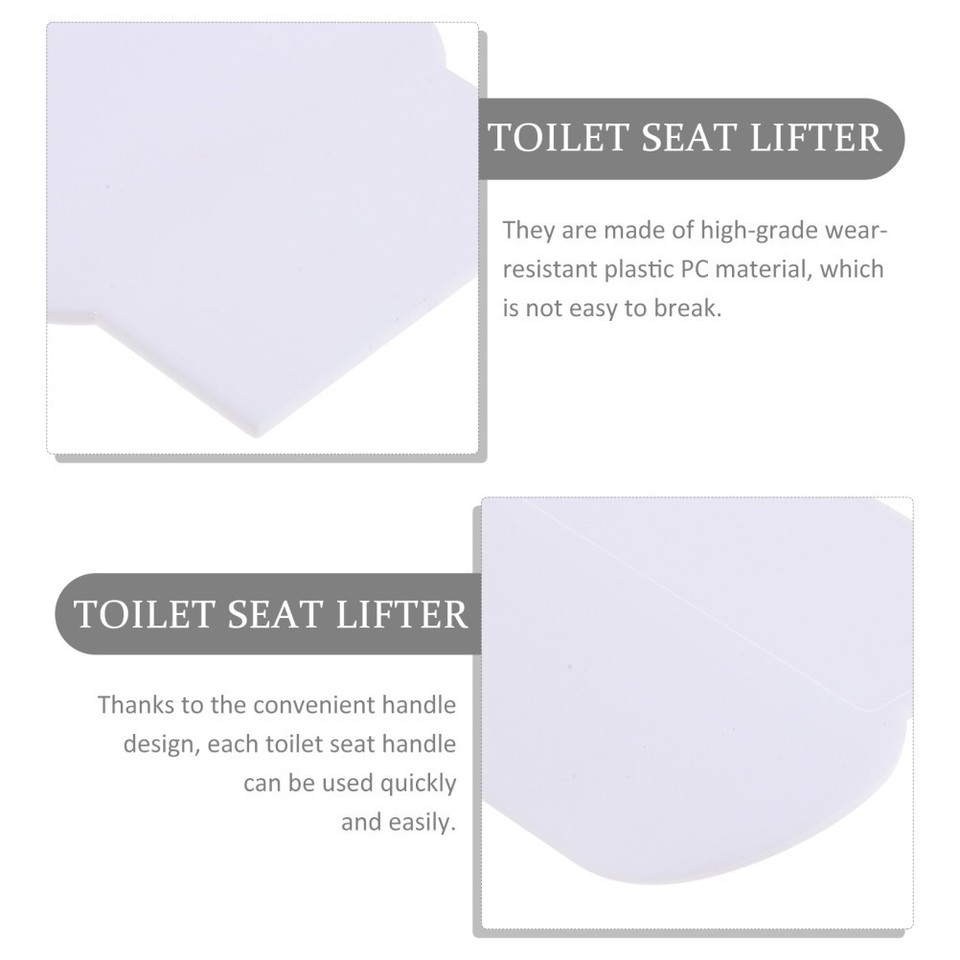 8 pcs Toilet Lifter Toilet Cover Handle Anti-touching Toilet Seat ...