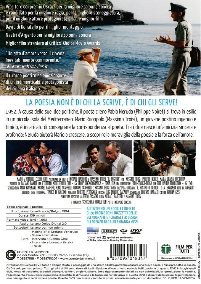 il postino DVD Italian Import (DVD) (UK IMPORT) | eBay