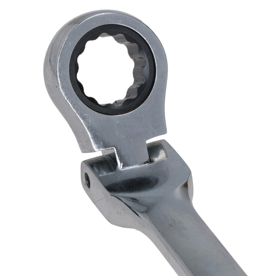 Metric Flexi Headed Ratchet Spanners Wrench Set Extra Long 8mm - 9mm ...