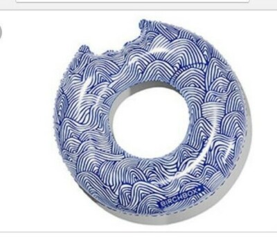 Birchbox Wave Print Floatie Blue Donut Floatie New in Packaging | eBay