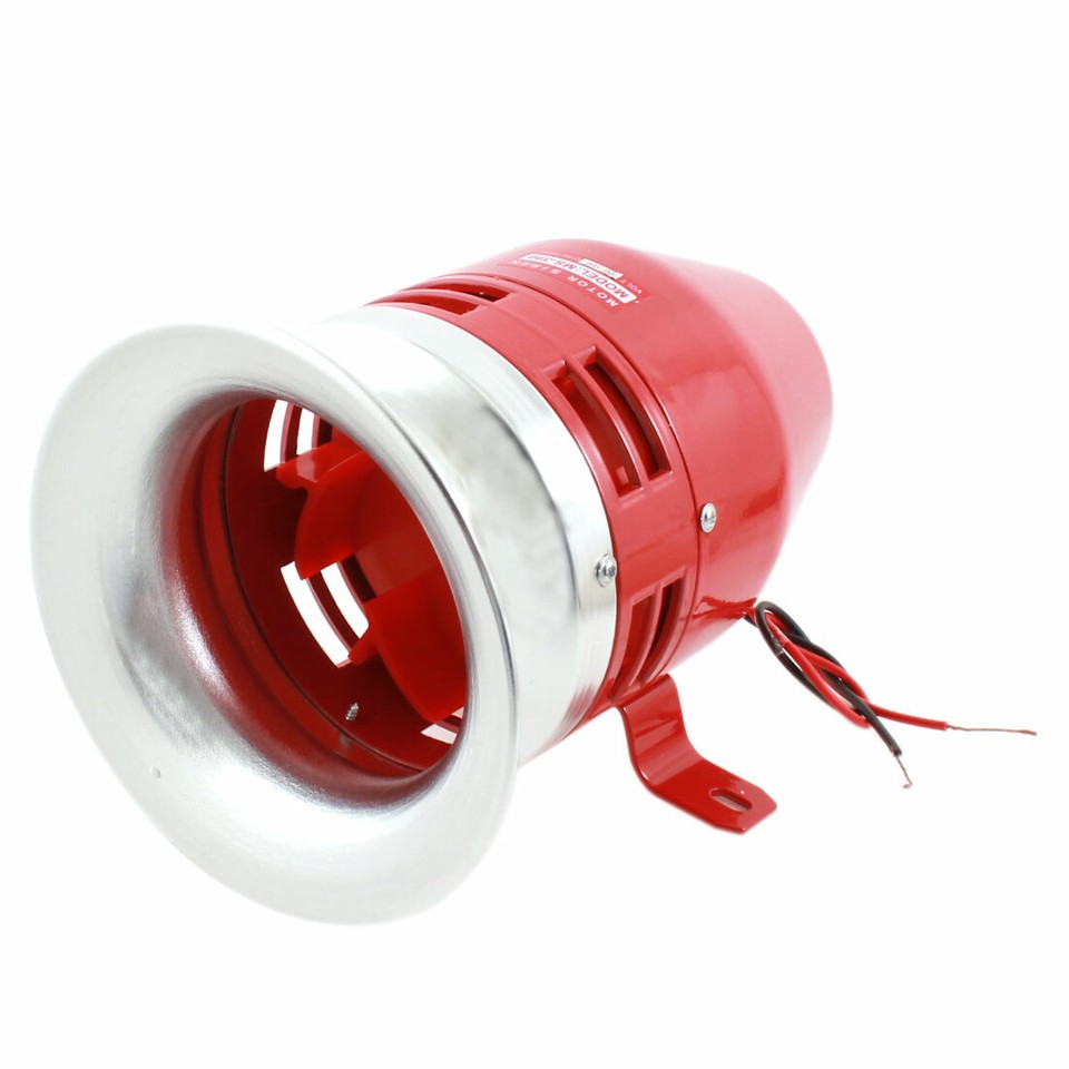 Car Truck DC 12V 12.4A 125DB Air Raid Warning Motor Siren Loud Horn MS ...