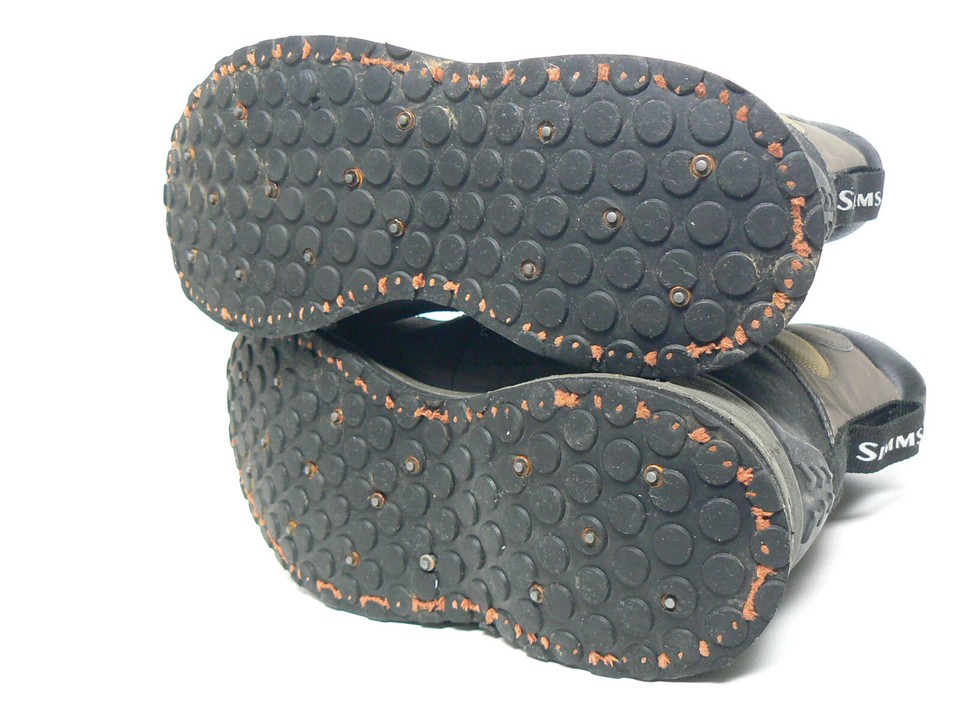 SIMMS Rivershed Studded Rubber Sole Fly Fishing Wading Boots Men's US ...