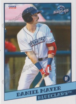 2018 Lakewood BlueClaws Danny Daniel Mayer RC Rookie Philadelphia ...