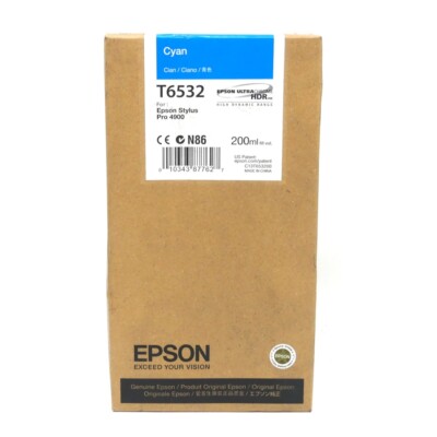 Original Epson Encre Cartouche T6532 Photo Cyan pour Style Pro 4900 Ag ...