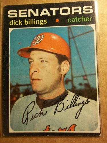 1971 Topps Dick Billings Washington Senators #729 Baseball Card HIGH ...